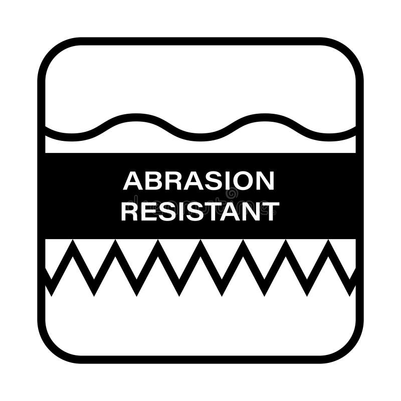 Abrasion Resistant Icon Symbol Simple Design. Stock Vector ...