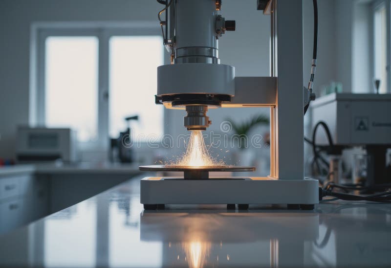 Abrasion Test Stand in a Modern White Laboratory Setting Stock Photo ...