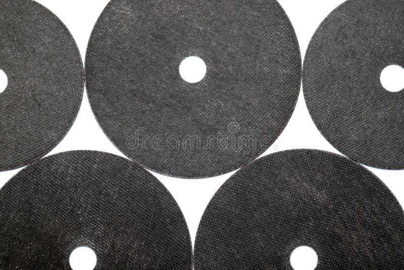 Abrasive Black Wheel, Grinding Disc , Isolated on White Background ...