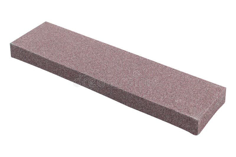 Whetstone Isolated on White Background. Grinding Stone Isolated Stock ...