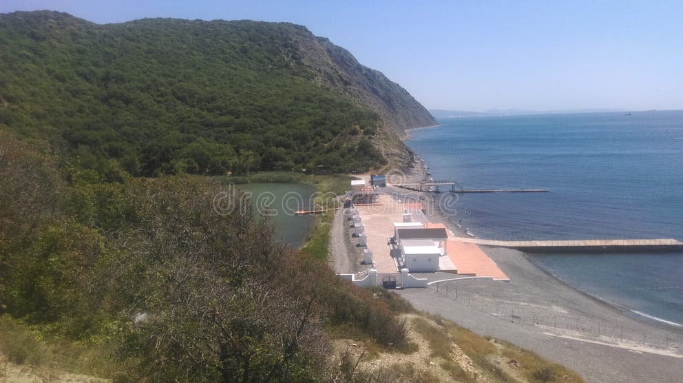 Abrau Durso beach stock image. Image of summer, durso - 191784457