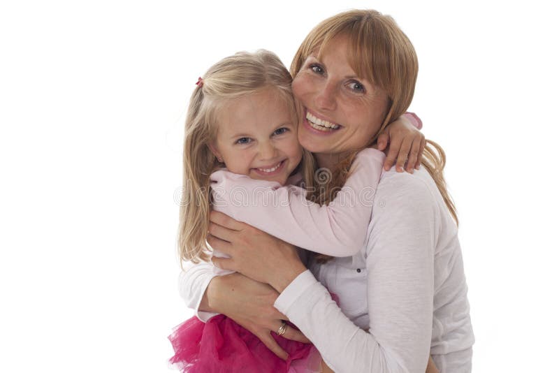 Abrazo De La Madre Y De La Hija Imagen de archivo - Imagen de felicidad ...