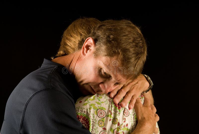 Abrazo triste imagen de archivo. Imagen de divorcio, retrato - 12177045