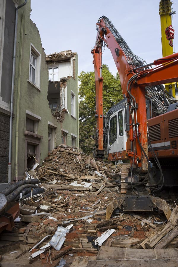 Abridgement stock photo. Image of hydraulic, house, dust - 46131042