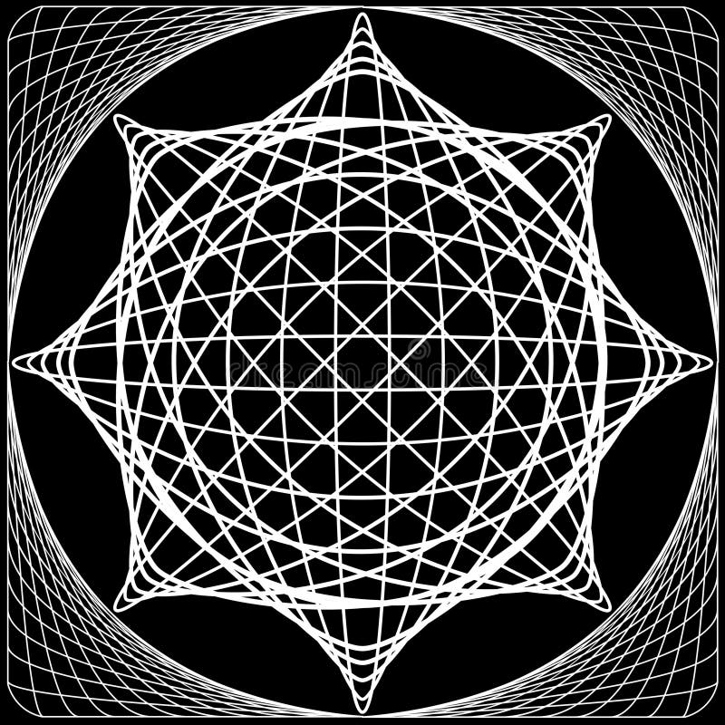 Set of Geometry Mandala Background Icon Logo Tattoo. Stock Vector ...