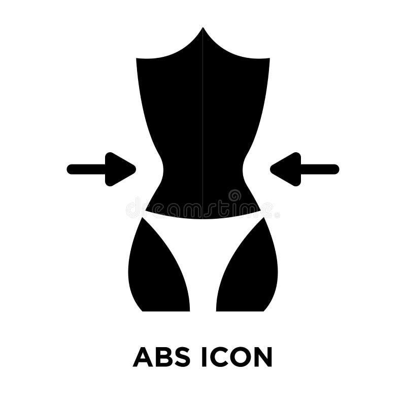 Abs Icon Vector Sign And Symbol Isolated On White Background, Abs Logo ...