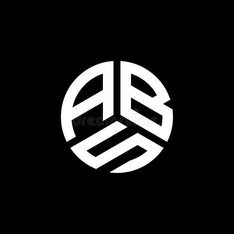 ABS Letter Logo Design on White Background. ABS Creative Initials ...