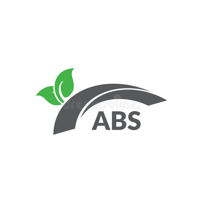 ABS Letter Logo Design on White Background. Creative Modern ABS Letter ...