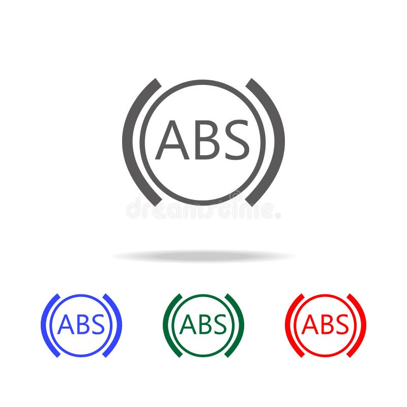 ABS Sign Icon. Elements in Multi Colored Icons for Mobile Concept and ...