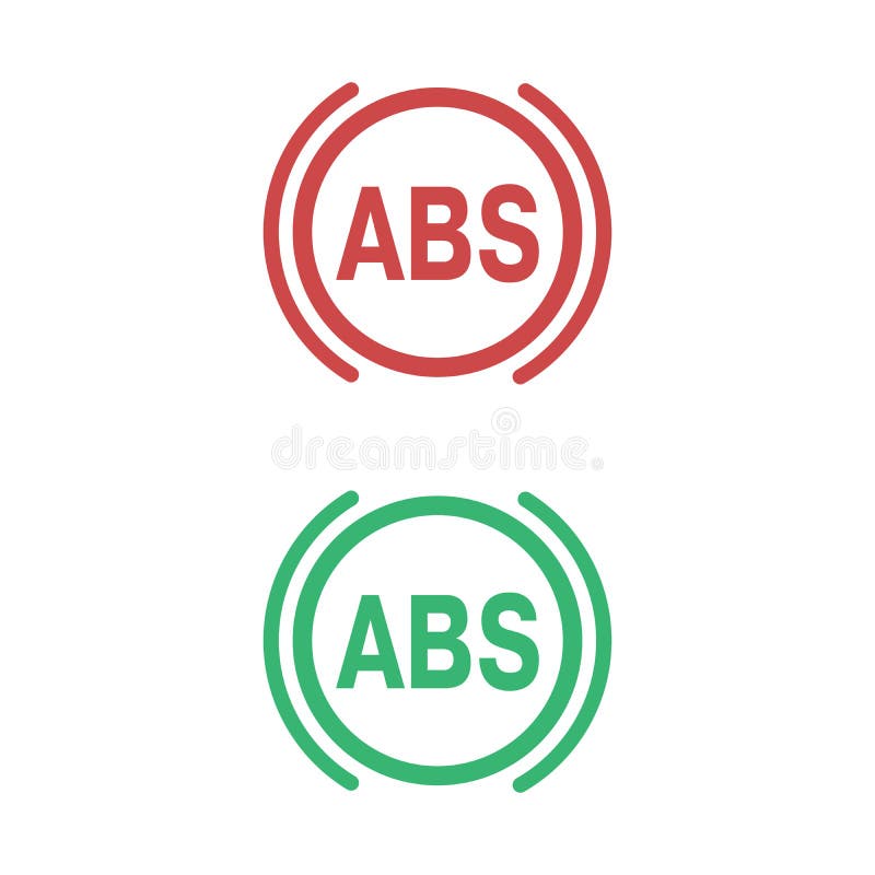 ABS. Single Flat Car Icon on White Background. Vector Stock Stock ...
