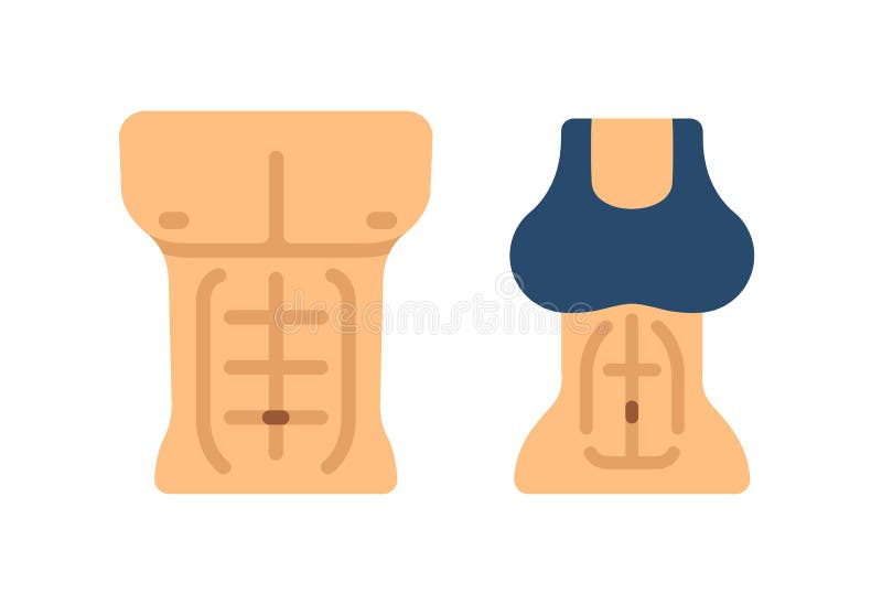 Fitness and Dieting Items Modern Flat Icons Set Stock Vector ...