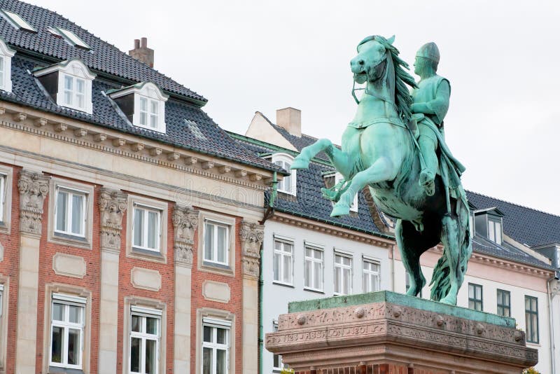 Absalon on Hojbro Square in Copenhagen, Denmark Stock Photo - Image of ...