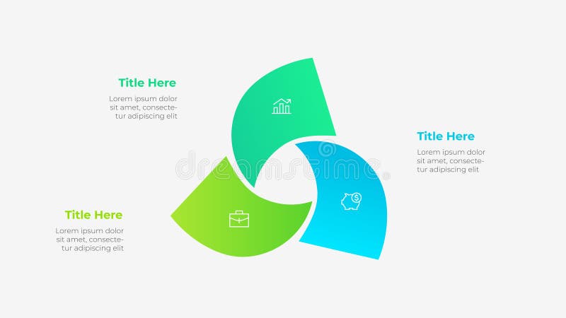 Absctract Diagram Divided into 3 Segments. Concept of Three Options of ...