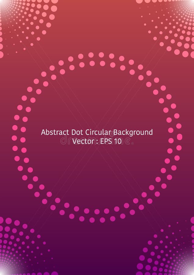 Abstract Dot Circular Background, Group of White Halftone Style Dot in ...