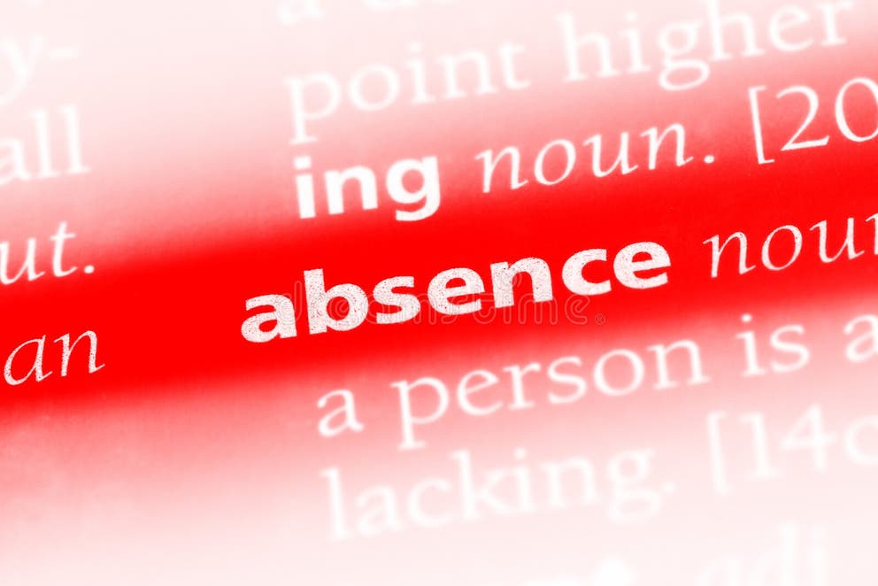 Absence stock image. Image of idea, definition, macro - 114411795