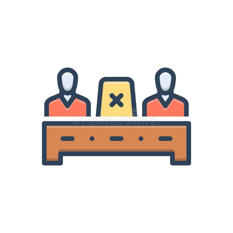 Color Illustration Icon for Absence, Absent and Missing Stock ...