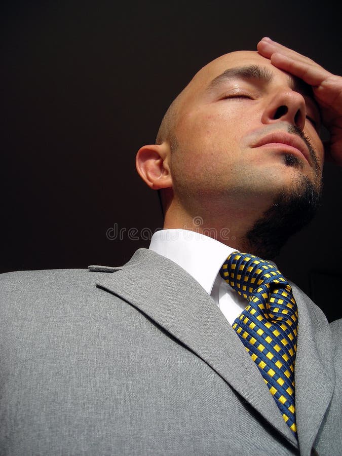 Absent-minded businessman stock image. Image of forget - 3051099