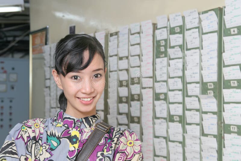 Card Punch Mechanism Used To Insert Manually Information on Punched ...