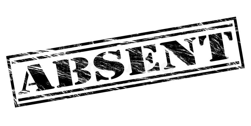 Absent Sign Clip Art