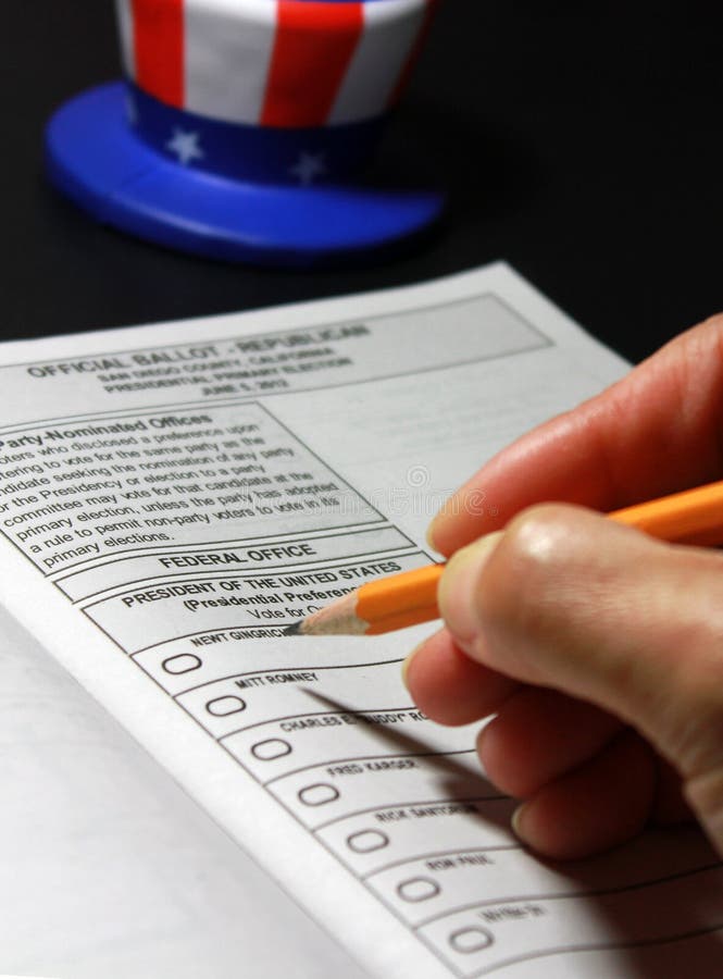 Absentee Voting editorial photo. Image of pencil, citizenship - 24616876