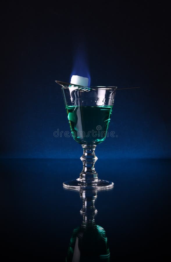 Absinth stock photo. Image of green, blue, absinthe, dessert - 3467910