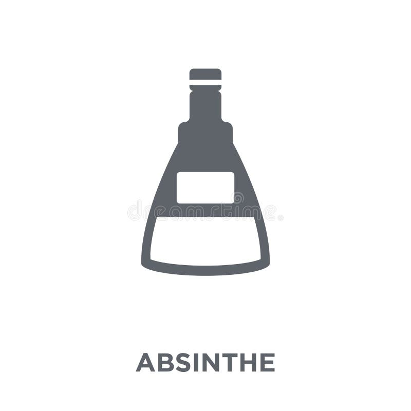 Absinthe Icon on White Background. Simple Element Illustration from ...