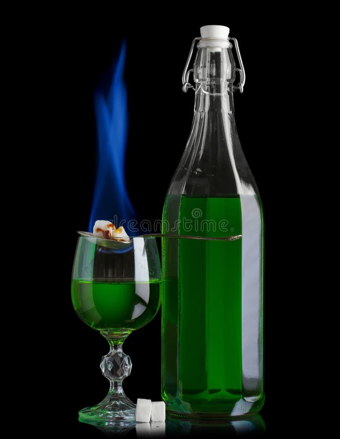 Absinthe with Sugar Burning Stock Image - Image of burn, absinthe: 27025967