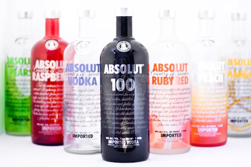 Absolut Vodka editorial image. Image of resberry, vodka - 17951925