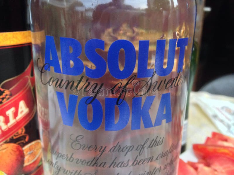 Absolut Vodka editorial stock image. Image of 1879, sweden - 43028859