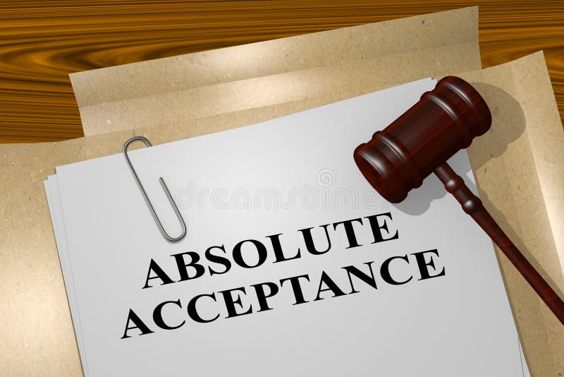 Absolute Acceptance Concept Stock Illustration - Illustration of ...