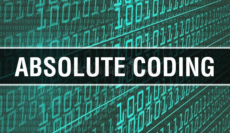 Absolute Coding Concept Illustration Using Code For Developing Programs And App Absolute Coding