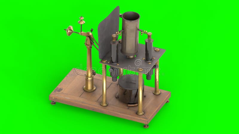 Absolute Electrometer with Green Background Stock Image - Image of ...