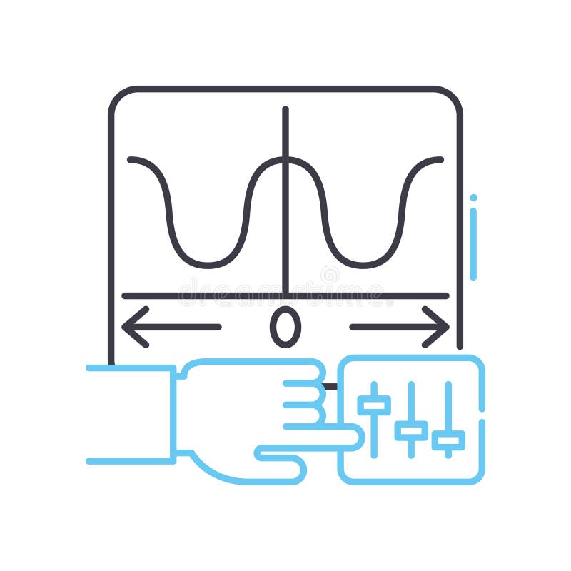 Absolute Phase Line Icon, Outline Symbol, Vector Illustration, Concept ...