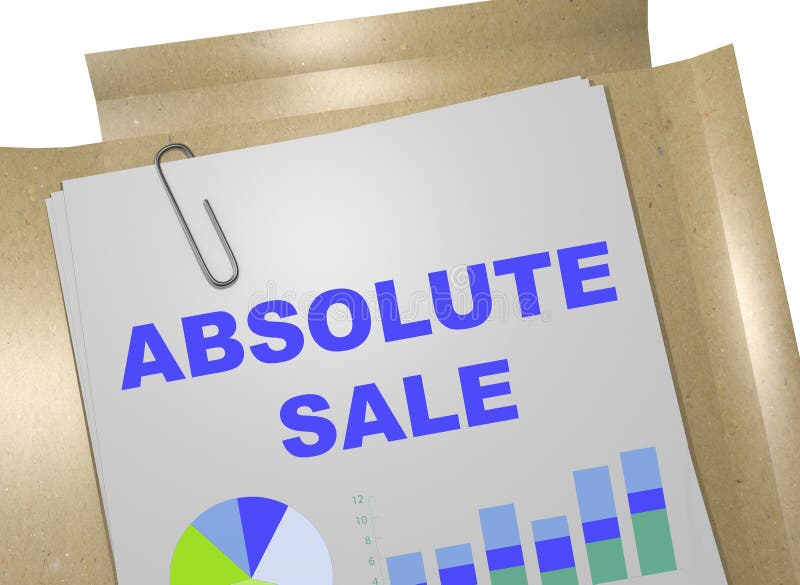 Absolute Sale concept stock illustration. Illustration of absolutely ...