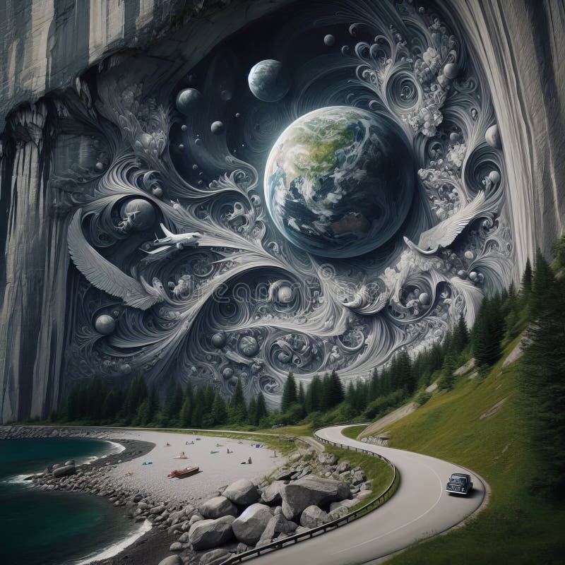 Absolute Space a Concept Primarily from Newtonian Physics that Stock ...