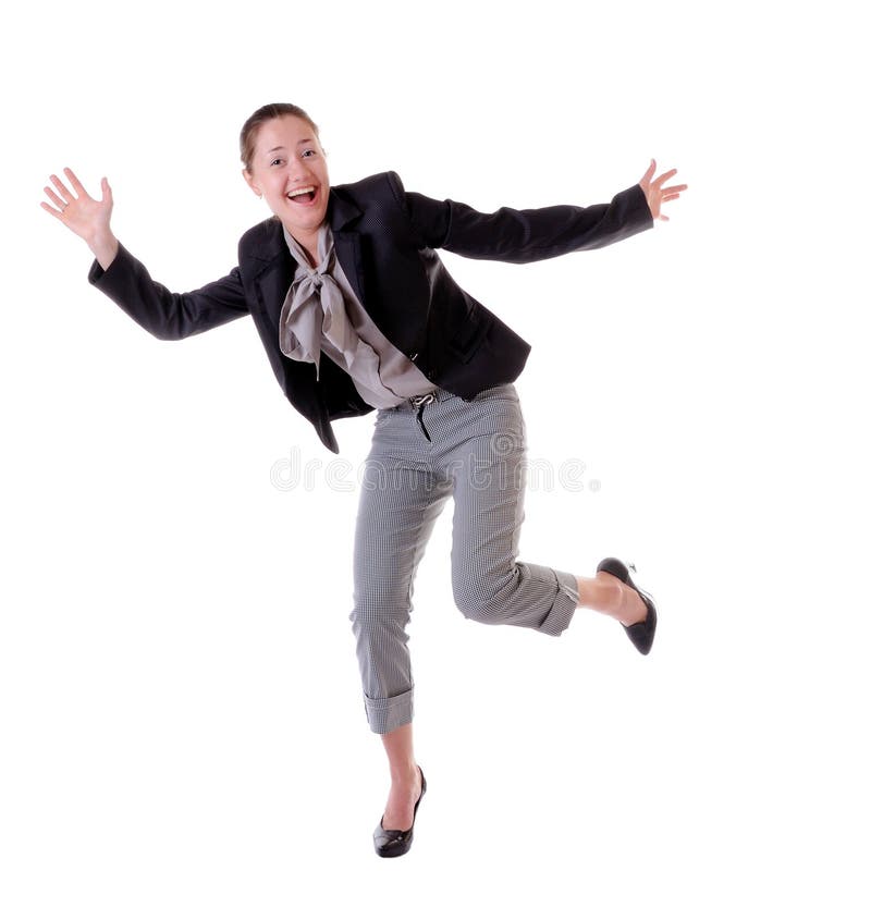 Absolutely happy woman stock photo. Image of color, laugh - 14217888