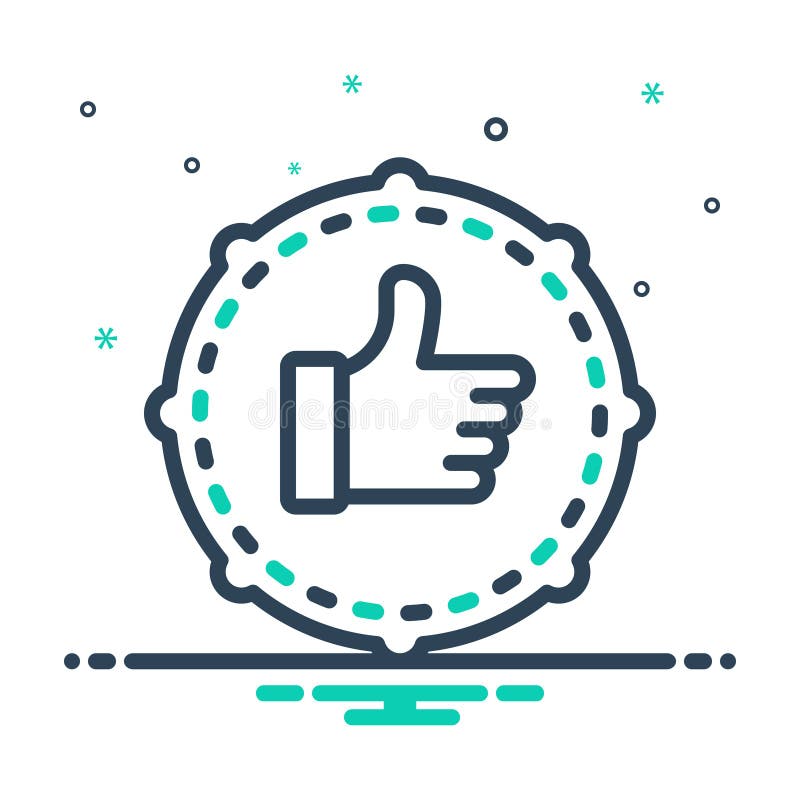 Mix Icon for Absolutely, Definitely and Fully Stock Vector ...