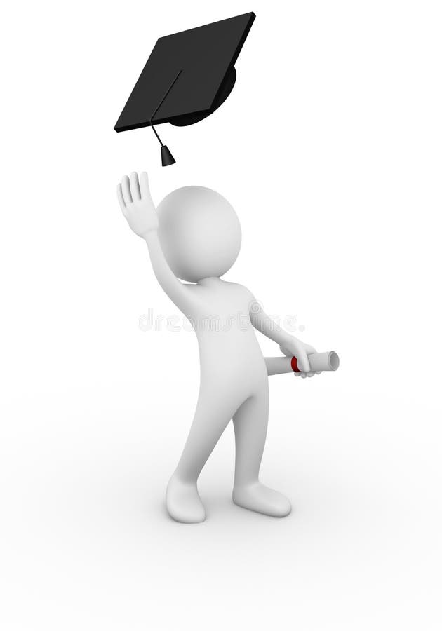 Absolvent stock abbildung. Illustration von glückwünsche - 17370141