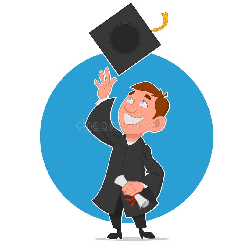 Absolvent feiert vektor abbildung. Illustration von abgestuft - 53015097