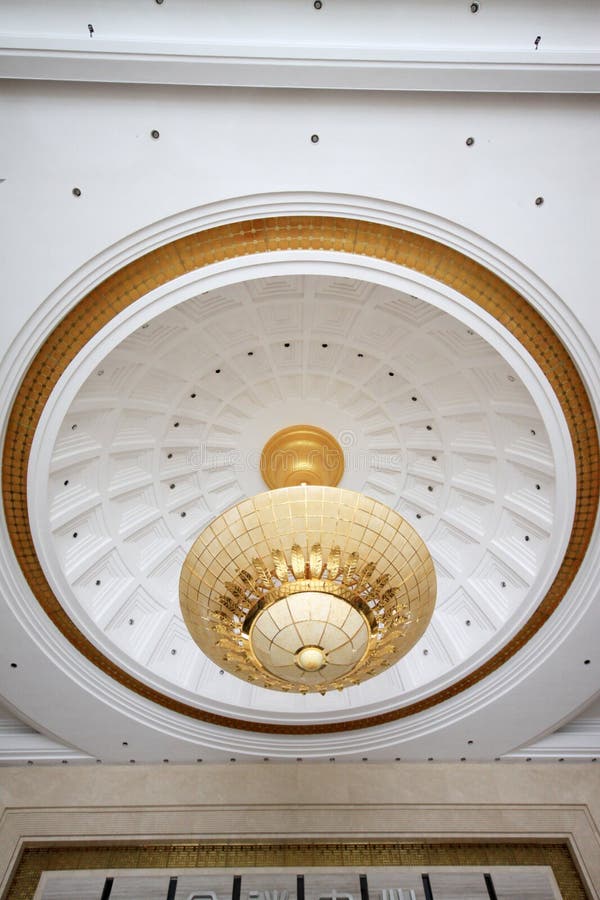 Absorb Dome Light on the Ceiling Stock Photo - Image of luxuriant ...