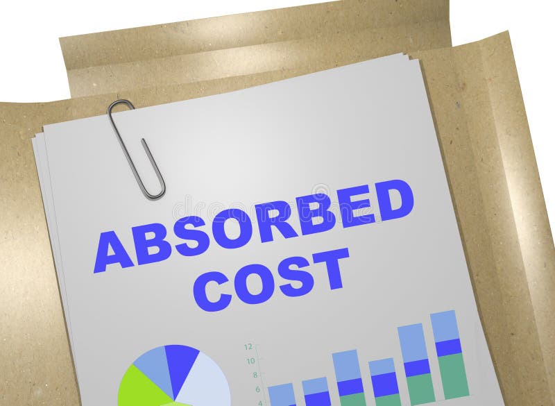 Absorbed Cost concept stock illustration. Illustration of manager ...