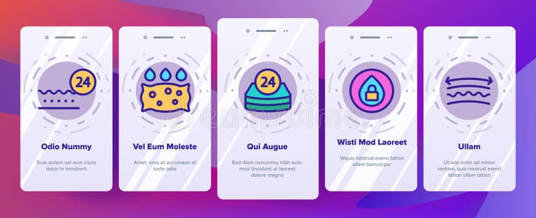 Absorbent, Absorbing Materials Vector Onboarding Stock Vector ...