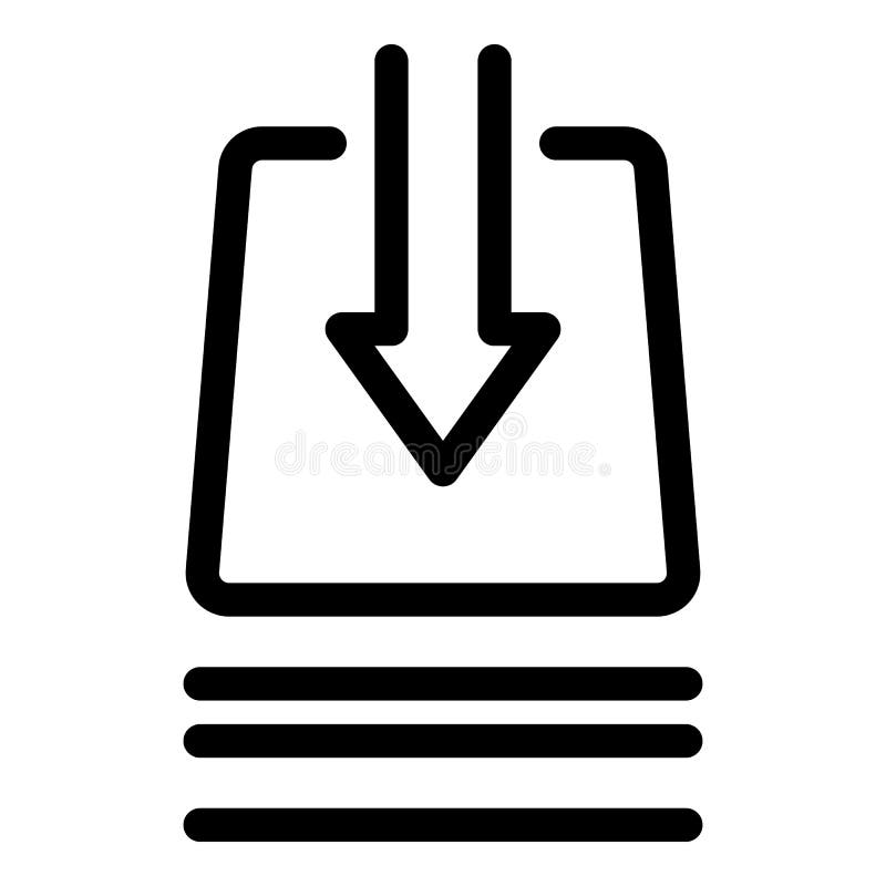 Absorbent Material Icon, Outline Style Stock Vector - Illustration of ...