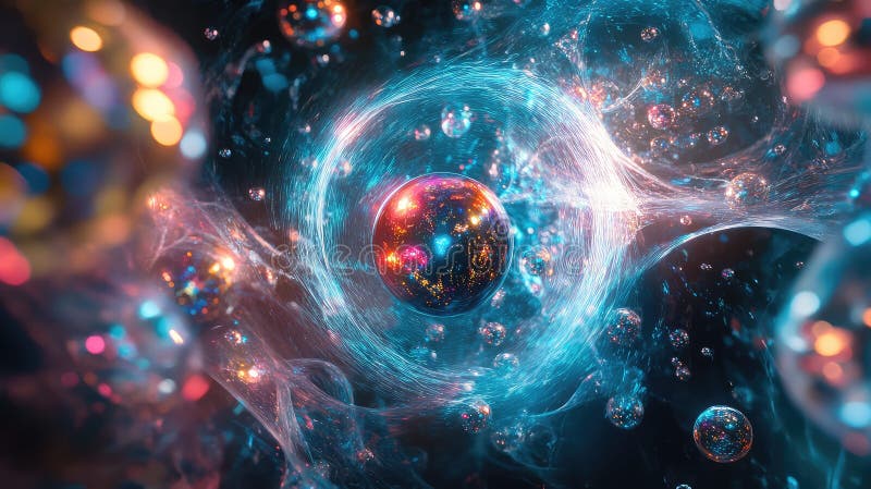 Absorption Absorbing Quantum Particle Stock Illustration - Illustration ...