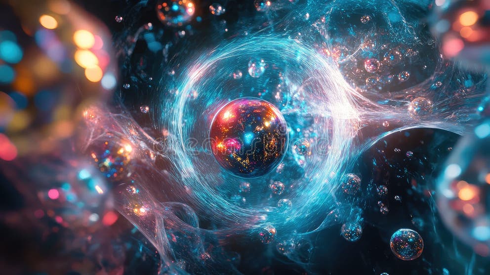 Absorption Absorbing Quantum Particle Stock Illustration - Illustration ...