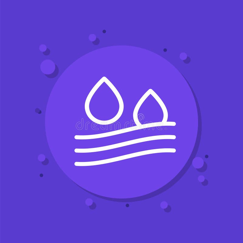 Absorption Line Icon, Absorb Water Vector Label Stock Vector ...