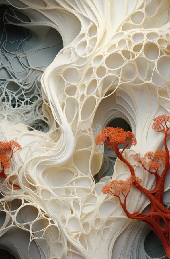 Absract Background from Fractal Organic Structure Stock Illustration - Illustration of nature ...