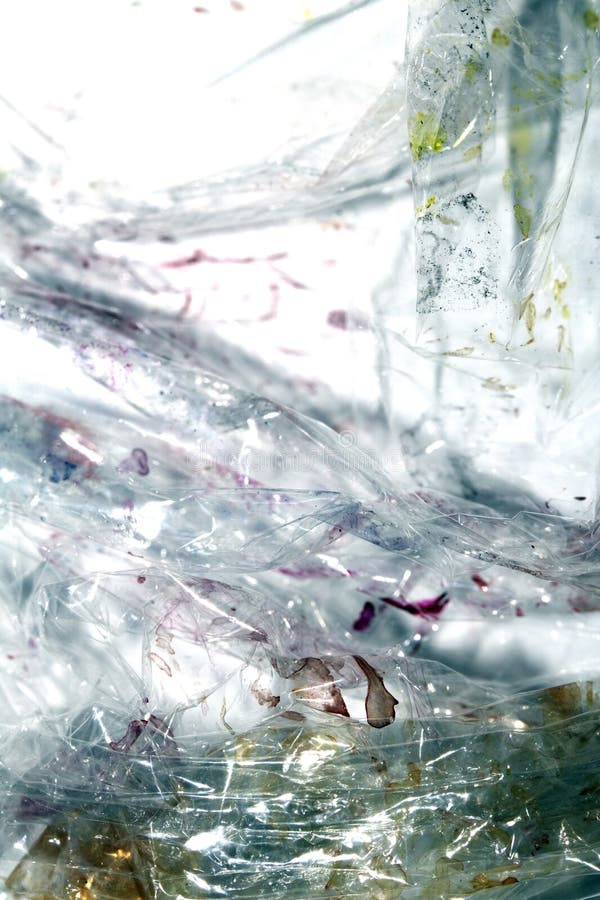 Absract Background of Shiny Plastic and Bubbles Dreating Bright Sci-fi Style Texture Background ...