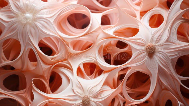 Absract Dynamic Organic Background. Biomorphic Design Free Form Surface ...