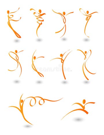Absract figures 112 stock vector. Illustration of acrobat - 18211643